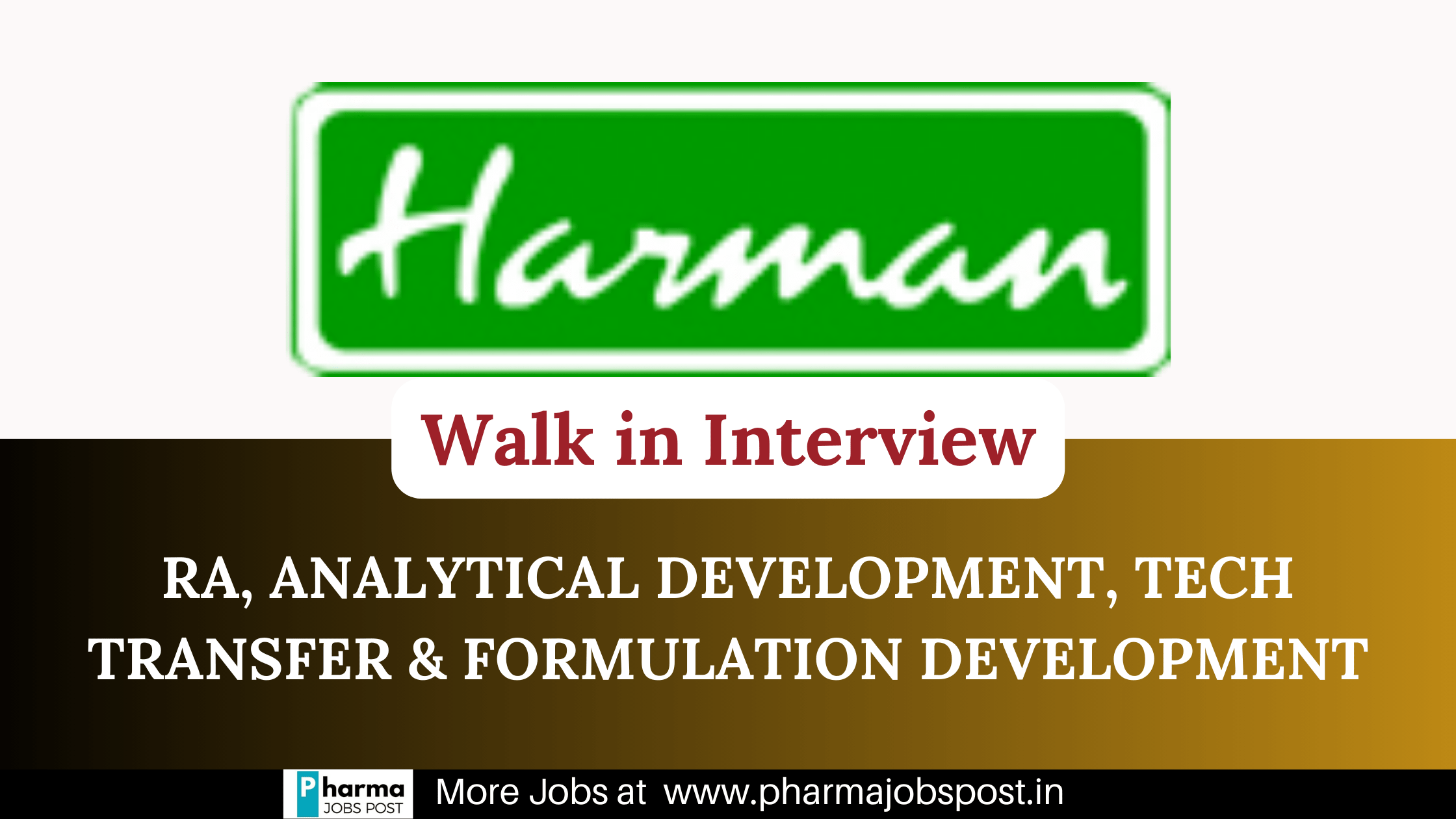 Harman- Walk In Drive on Saturday, 9th Sep. 2023 for RA, Analytical ...