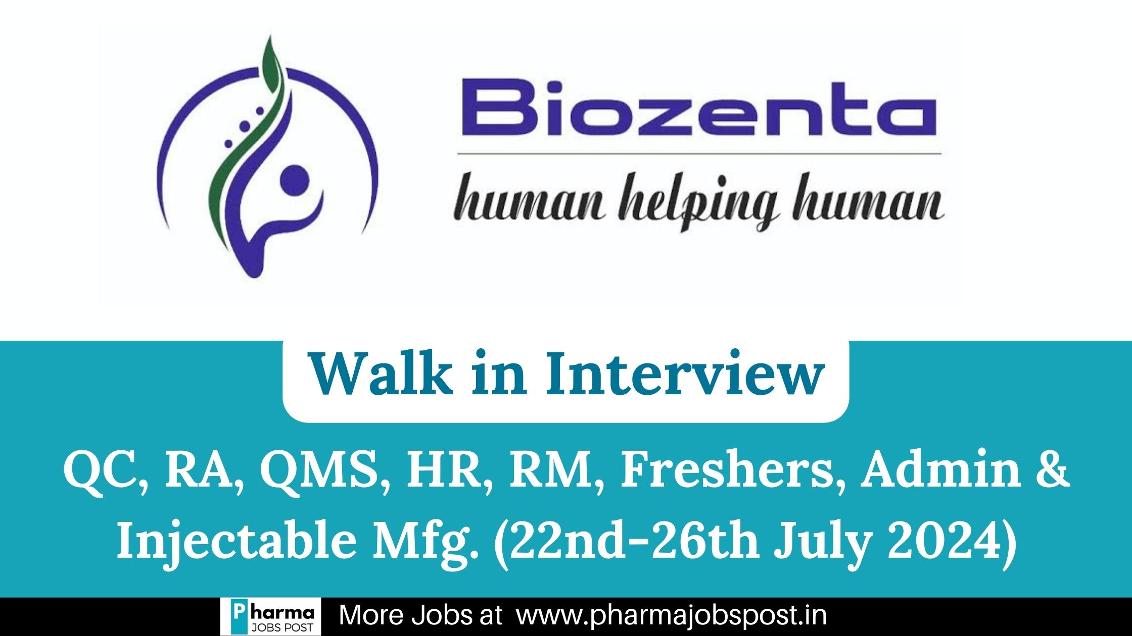 Walk-In Interview at Biozenta Lifescience: Openings in QC, RA, QMS, RM ...