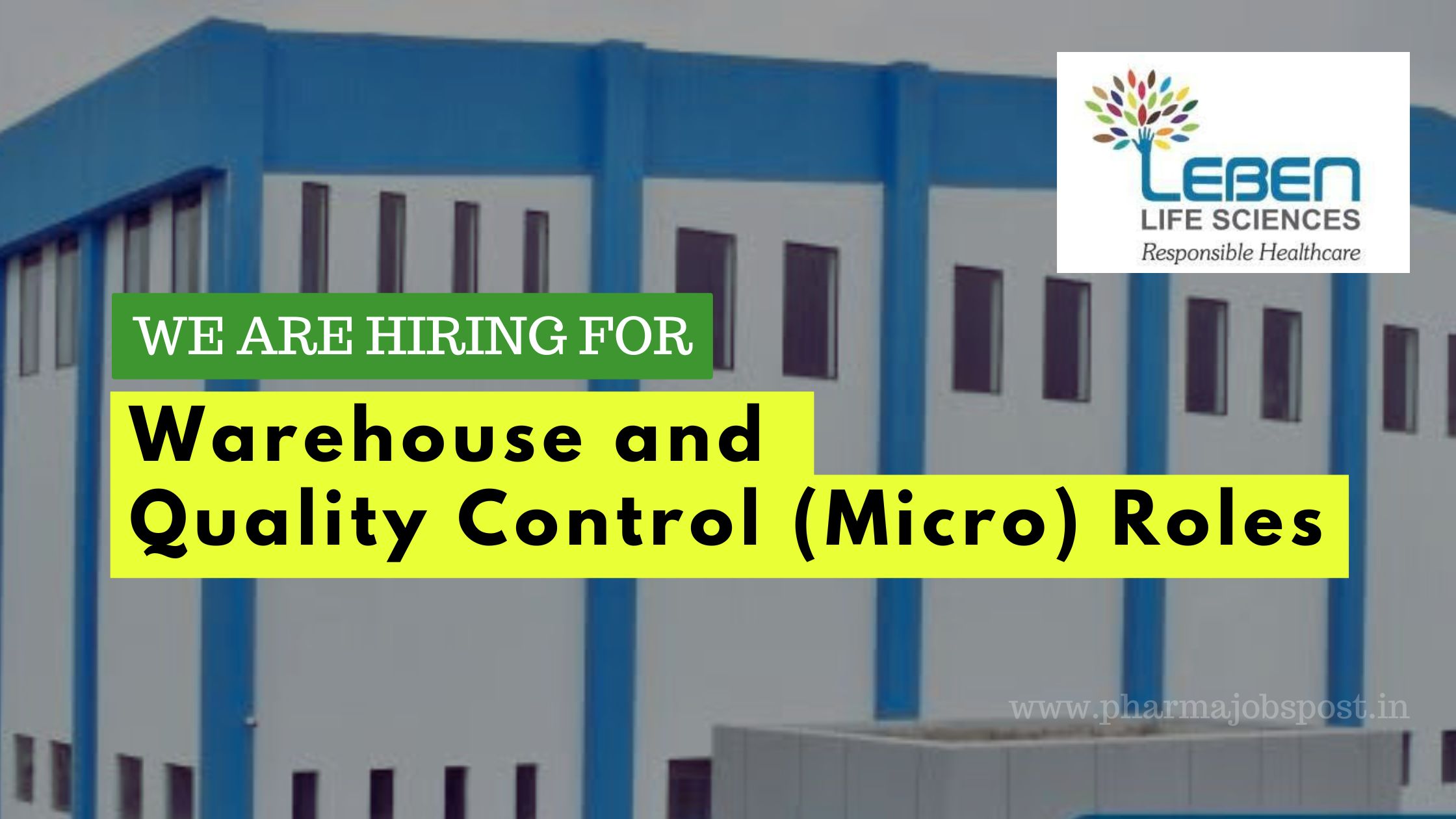 Leben Life Sciences Careers: Now Hiring for Warehouse and Quality ...