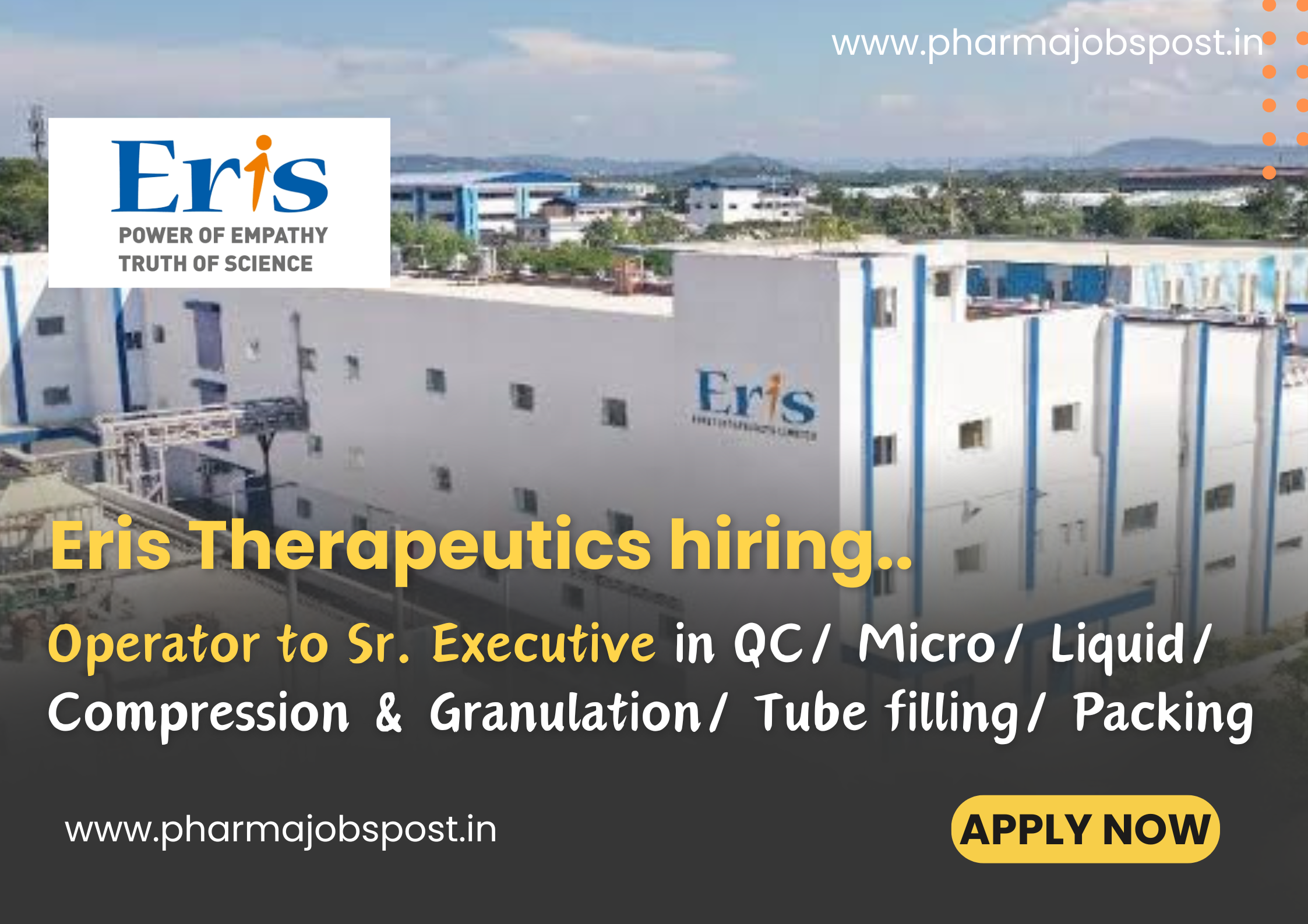 Eris Therapeutics is Hiring: Explore Roles in QC, Micro, Liquid ...