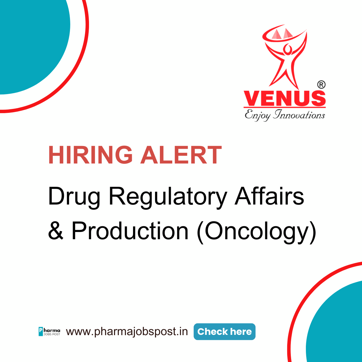 Venus Remedies Ltd ! Hiring Alert ! Drug Regulatory affairs ...