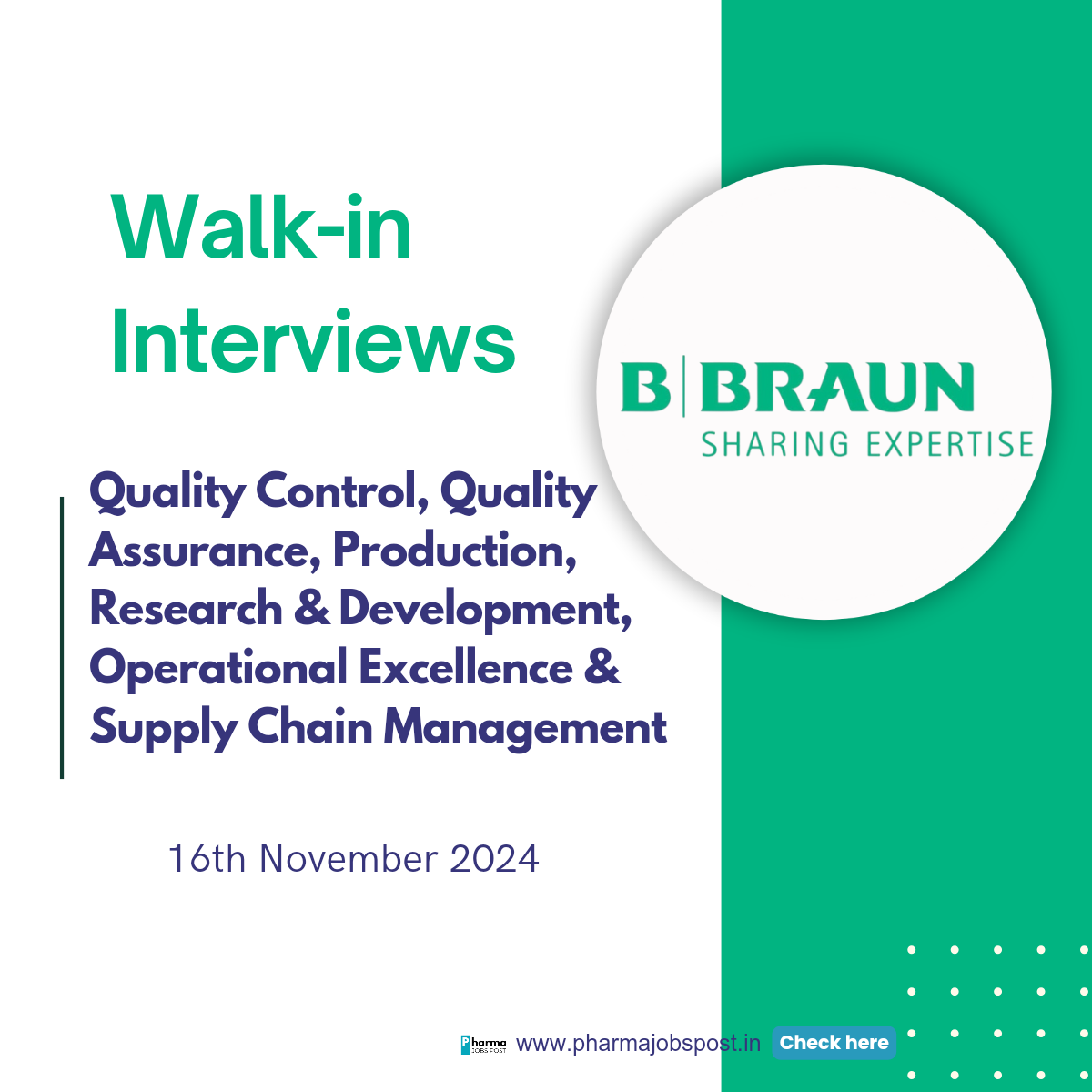 B Braun Walk In Drive on 16th November 2024 for Quality Control ...