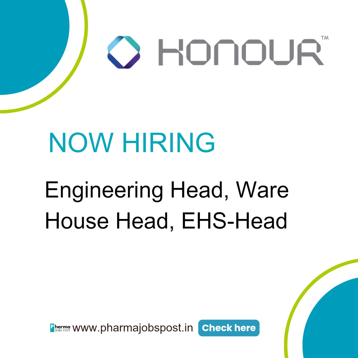 Shape the Future of Pharmaceuticals: Managerial Opportunities at Honour ...