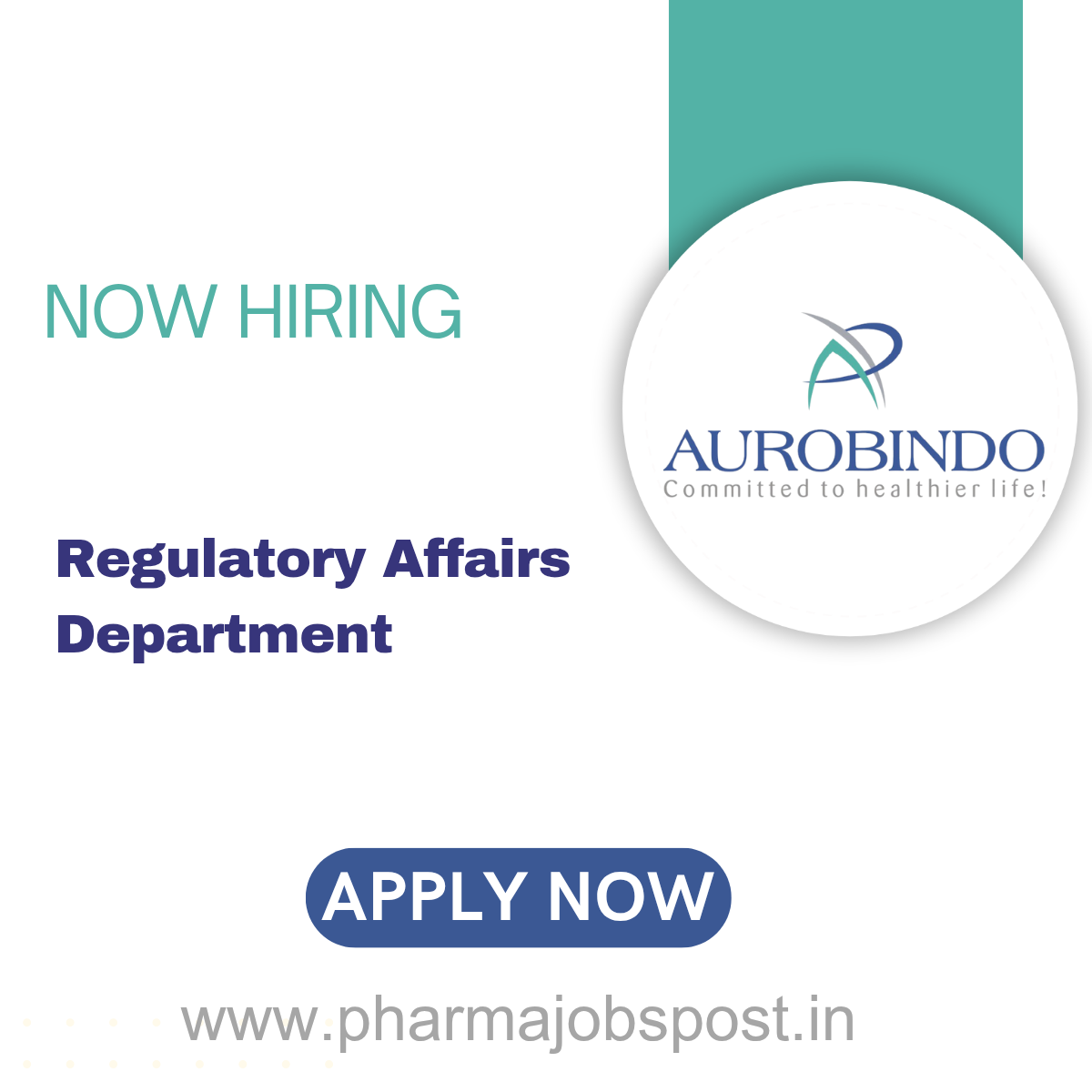 Aurobindo Pharma hiring for Regulatory affairs Department | PHARMA JOBS ...