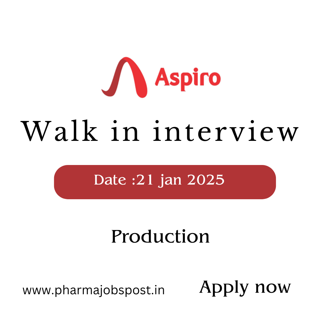 Aspiro Freshers Walk-In : Careers in Production – Don’t Miss Out ...
