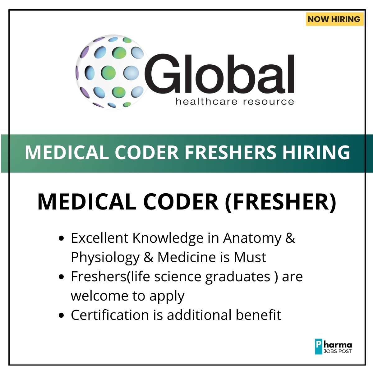 Excellent Opportunity For Fresher Medical Coding @ Global Healthcare ...