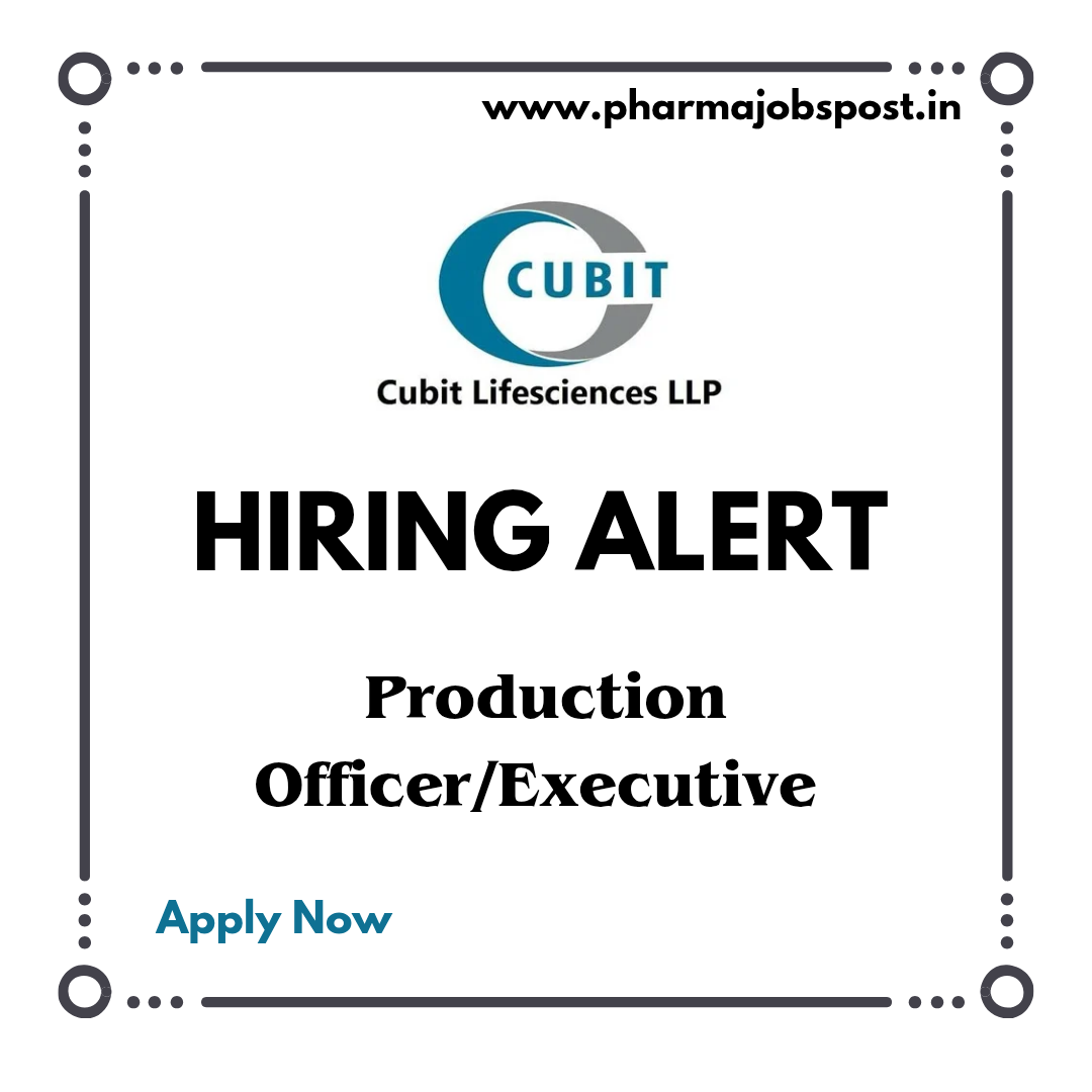 Cubit Group Hiring: Production Officer/Executive Job Opening – Apply ...