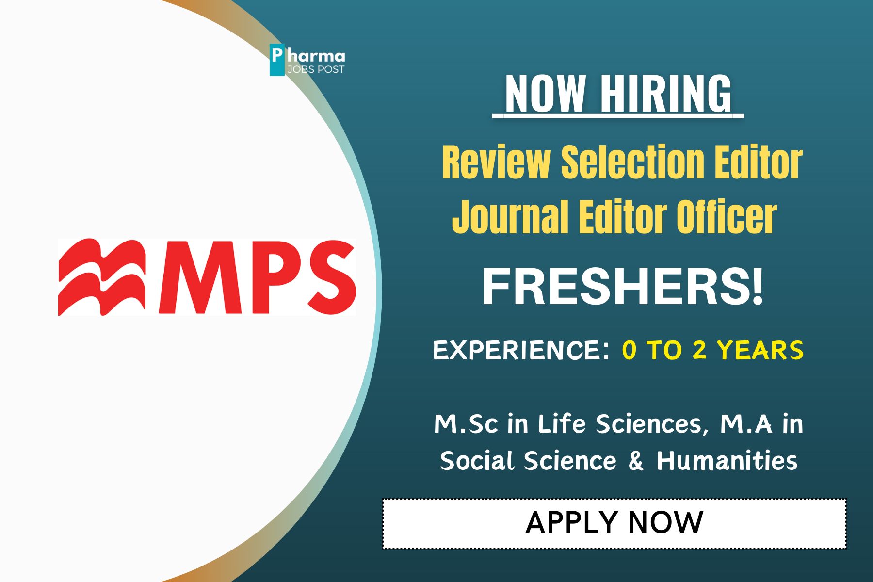 Editorial Jobs for Freshers – MPS Noida Walk-in Drive Sept 2025 ...