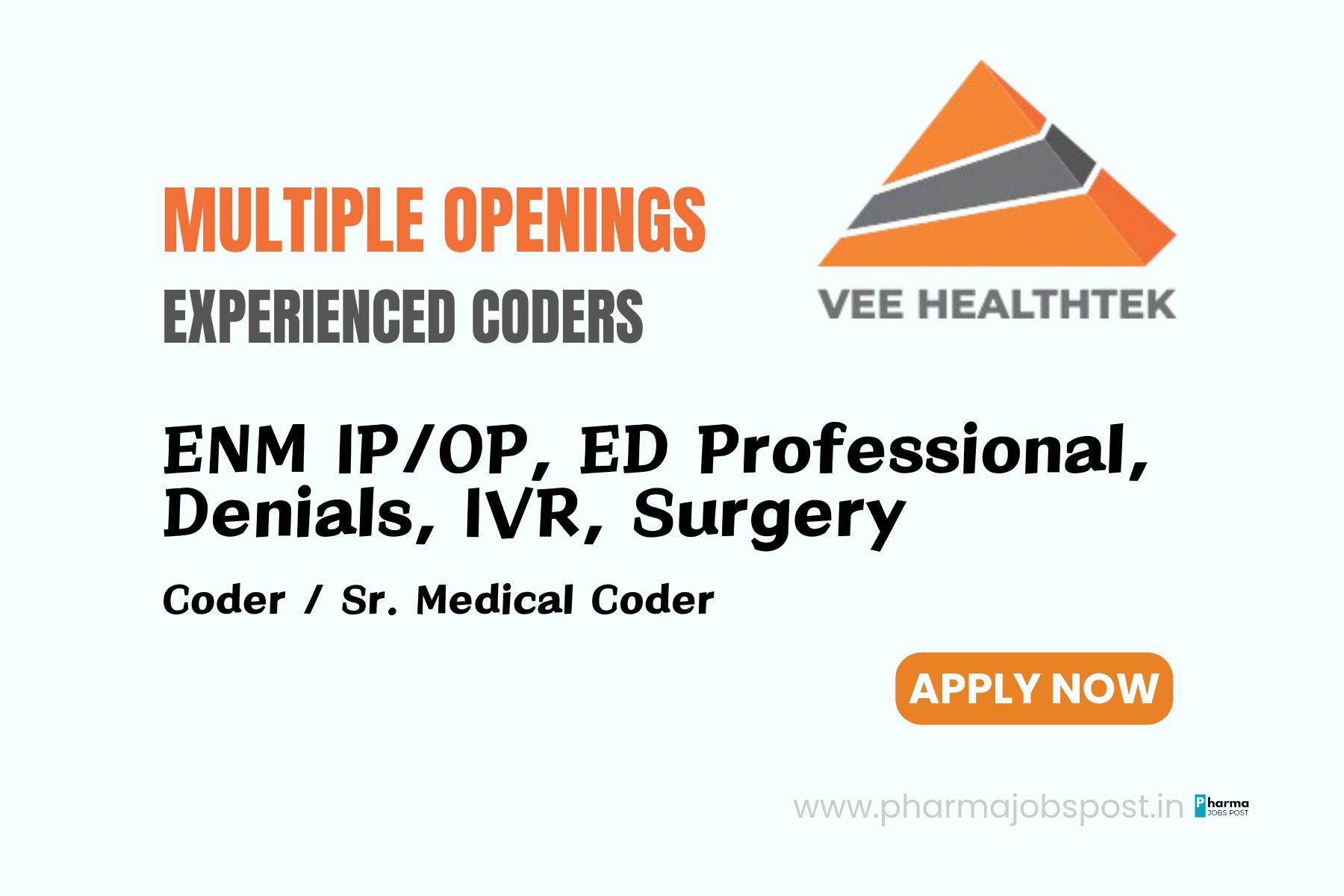 Medical Coding Jobs at Vee Healthtek – Multiple Openings for ...