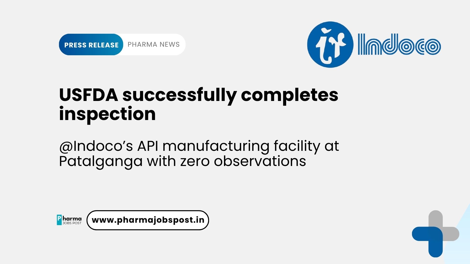 USFDA successfully completes inspection at Indoco’s API manufacturing ...