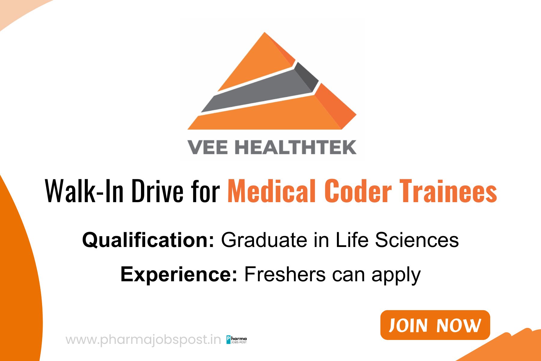 Vee HealthTek Walk-In Drive for Medical Coder Trainees | Trichy | Oct ...
