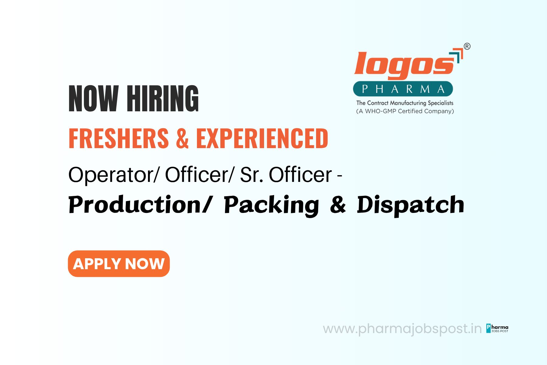 Logos Pharma Nalagarh Hiring 2025 | Packing, Production, Operator ...