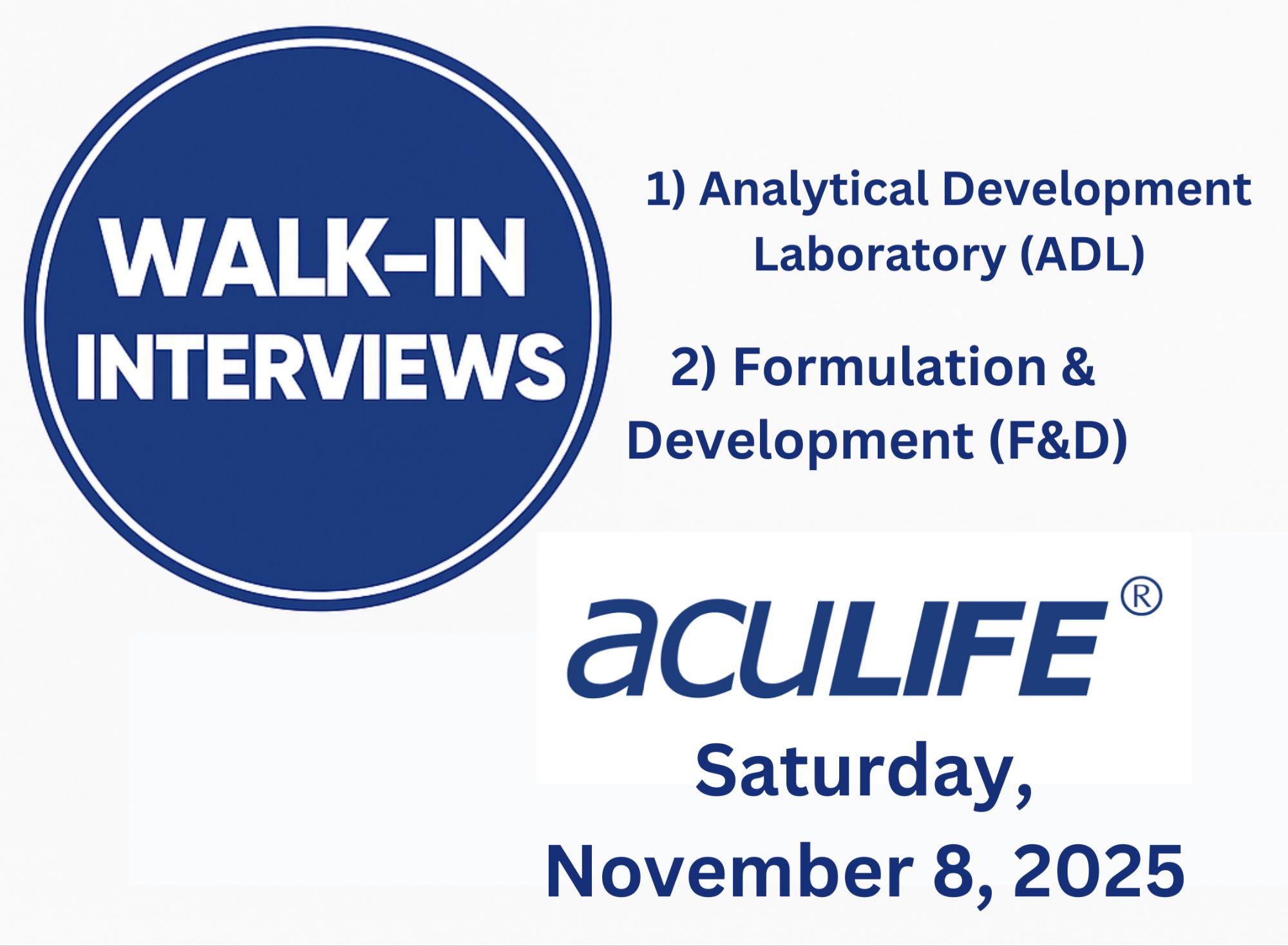 Aculife Healthcare Walk-In Drive on Saturday, November 8, 2025 in ...