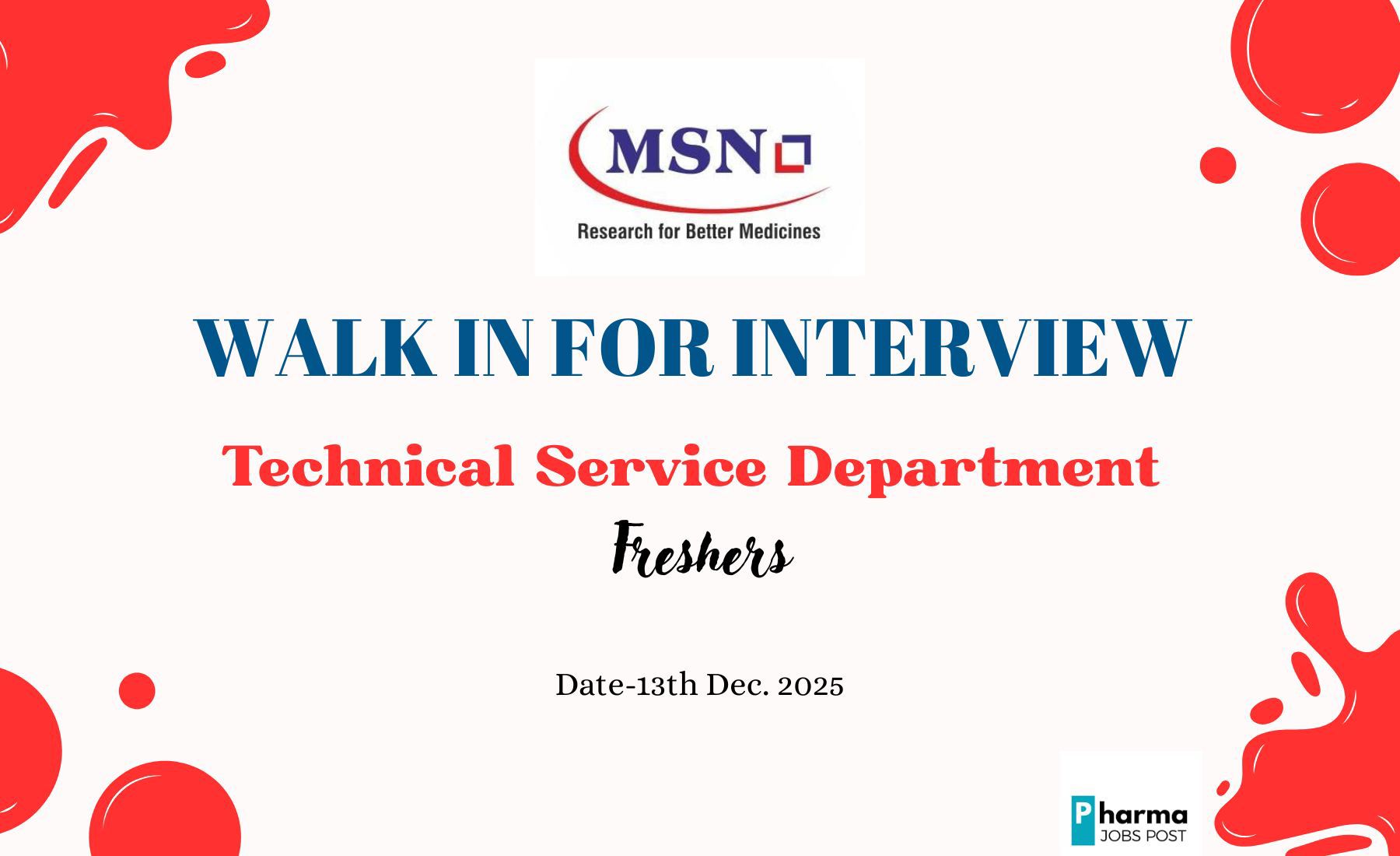 MSN Hiring 2025: Fresher B.Tech Chemical Engineers for Technical ...