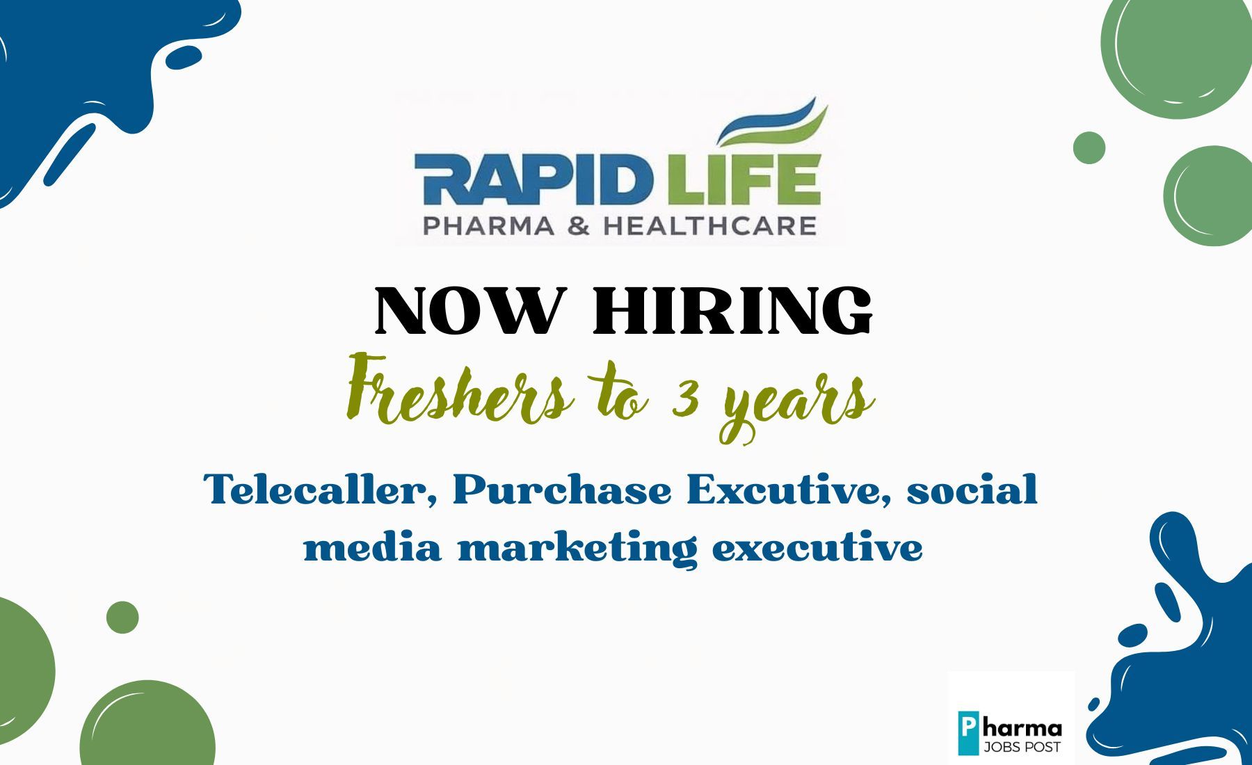 Career Opportunities at Rapid Life Pharma & Healthcare in Panchkula ...