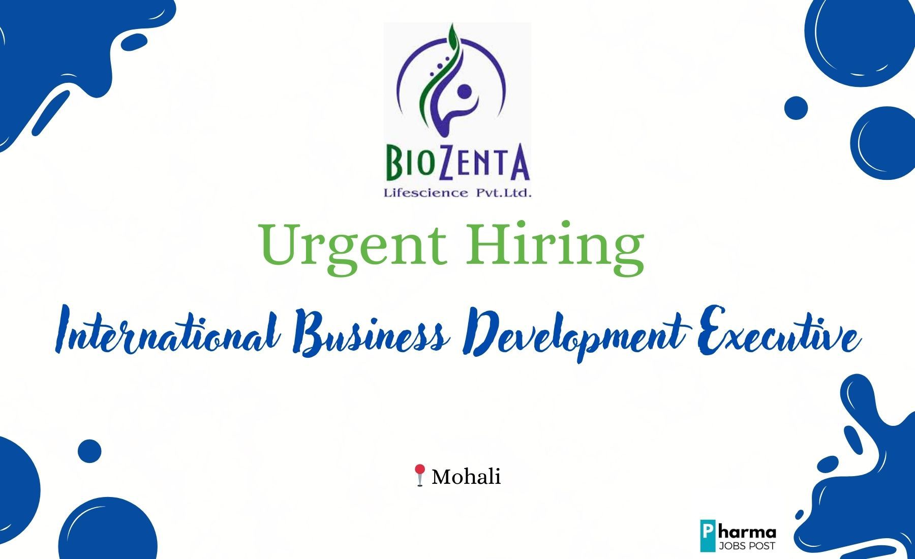 Business Development Executive Jobs in Mohali: Biozenta Lifescience ...