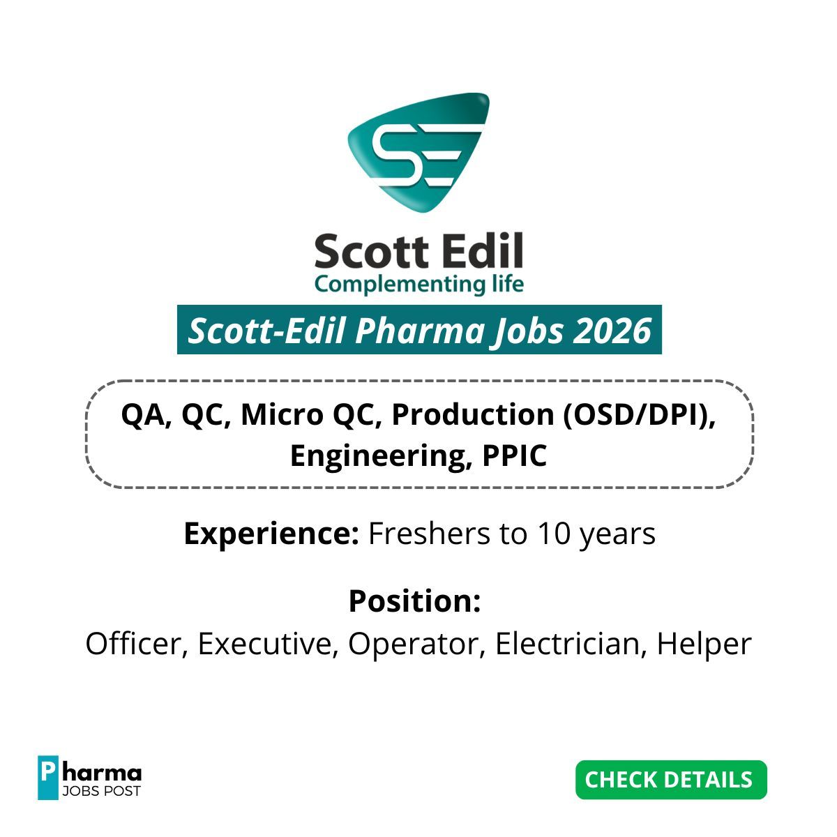 Scott-Edil Advance Research Laboratories Ltd Hiring 2026 | QA, QC ...