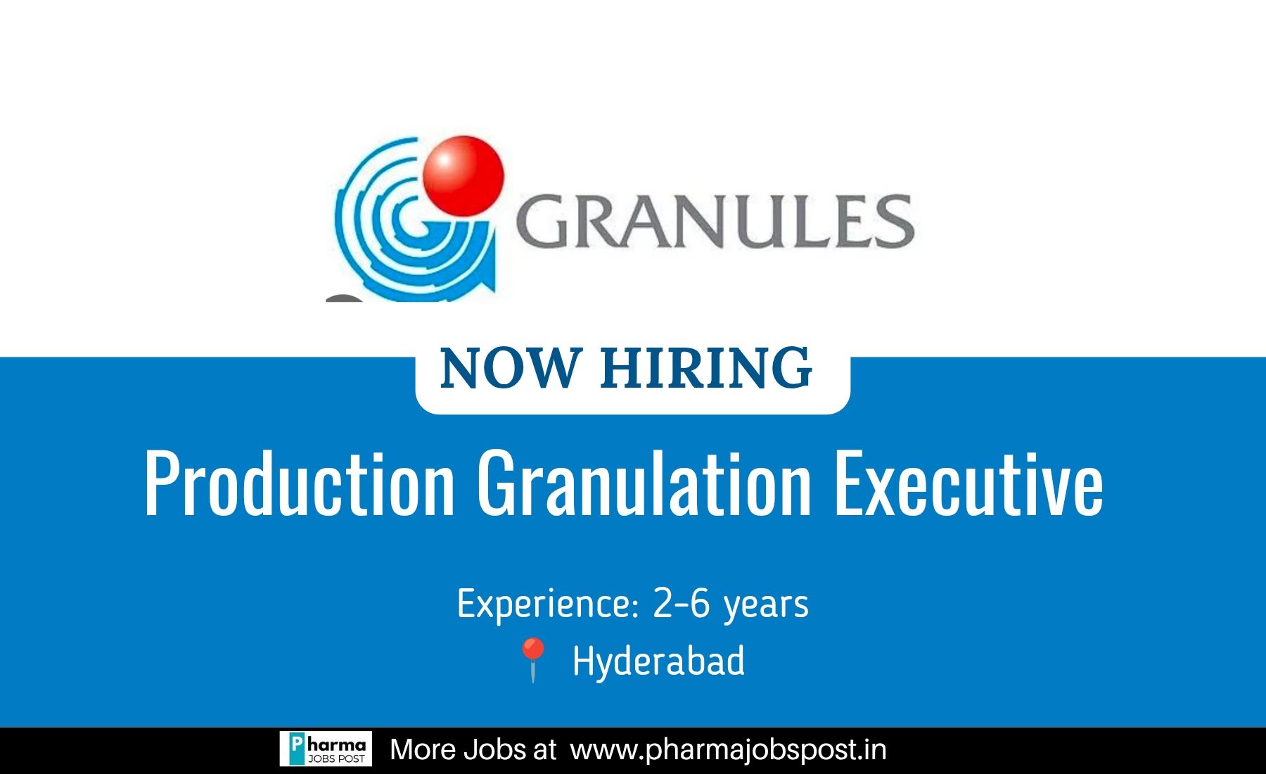 Career Opportunity: Production Executive (Granulation) at Granules ...