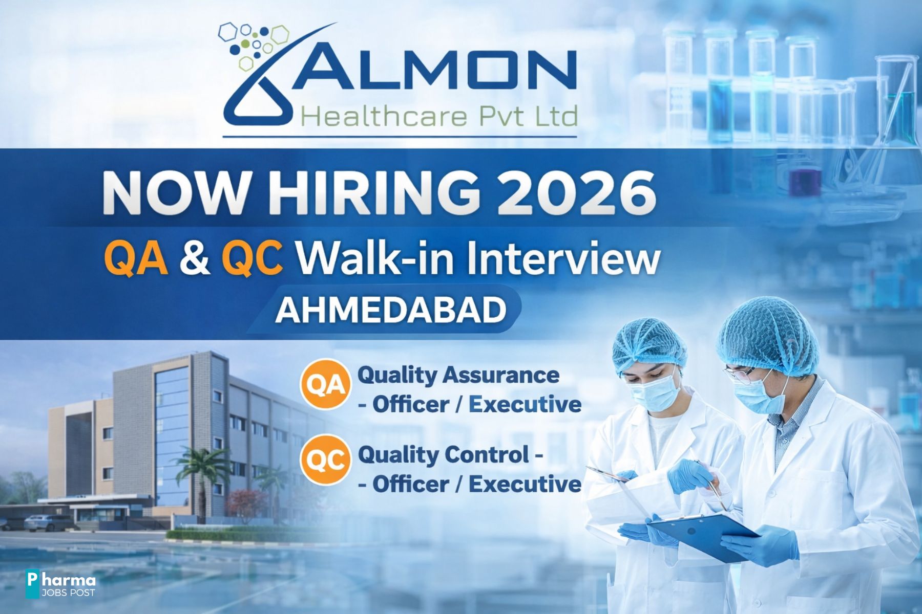 Almon Healthcare Pvt Ltd Hiring 2026 | QA & QC Walk-in Interview in ...