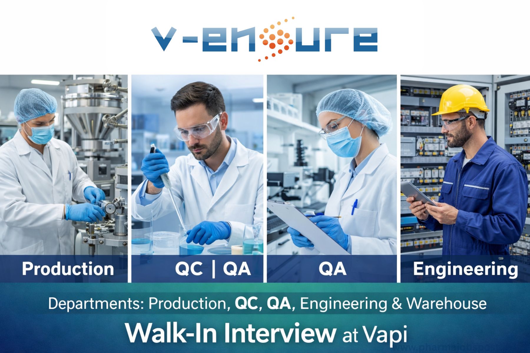 V-Ensure Pharma Walk-In Drive 2026 | Production, QA, QC, Warehouse Jobs ...