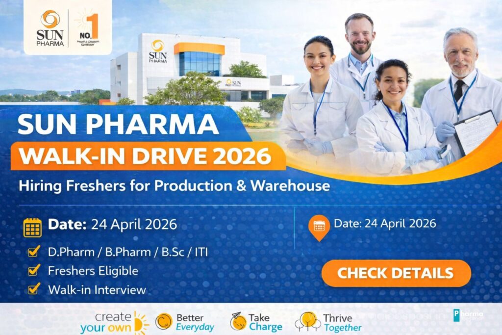 Intas Pharmaceuticals Walk-In Drive 2026 | QC, Manufacturing ...