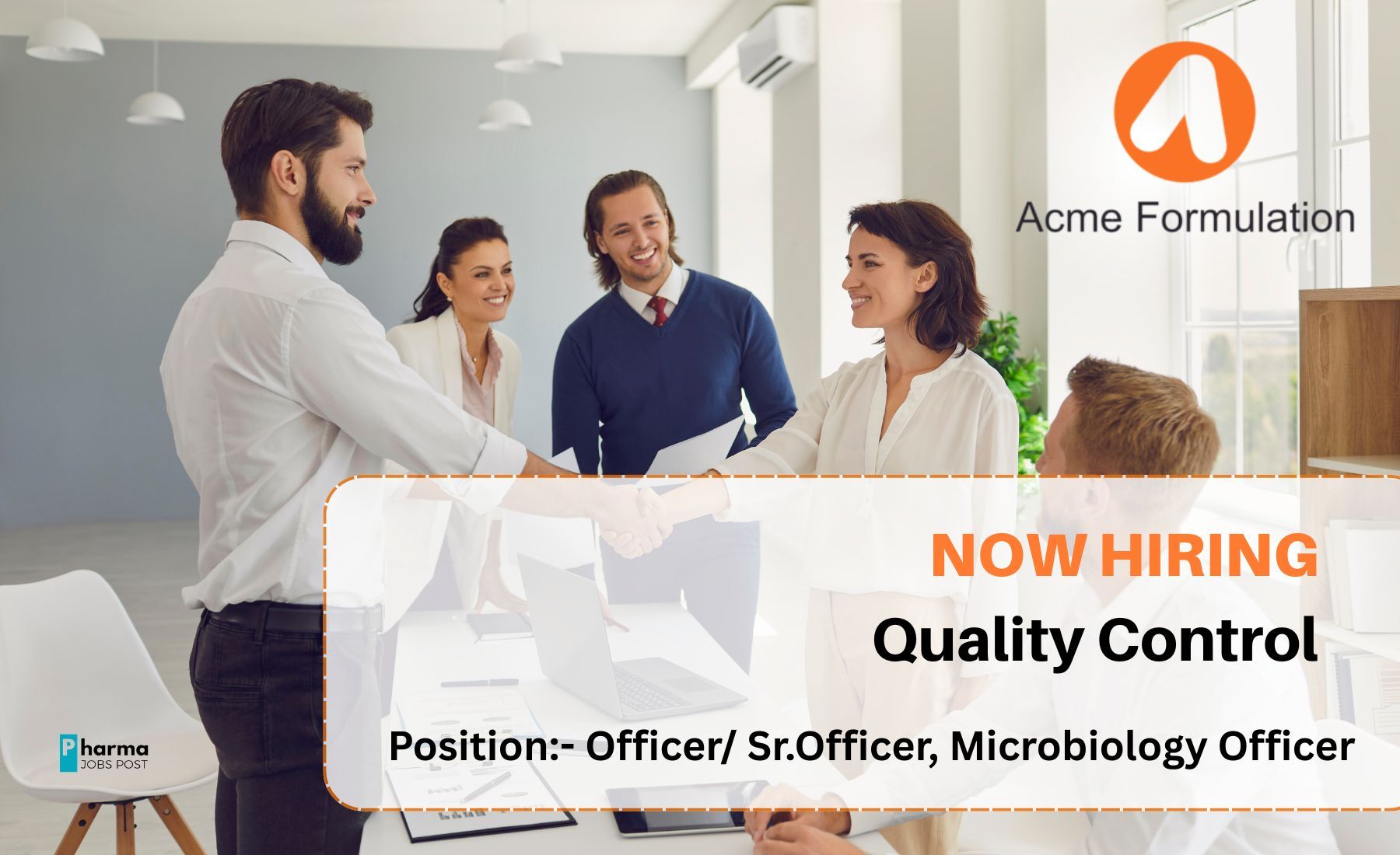 Career Opportunities at Acme Formulation: Hiring for Quality Control ...